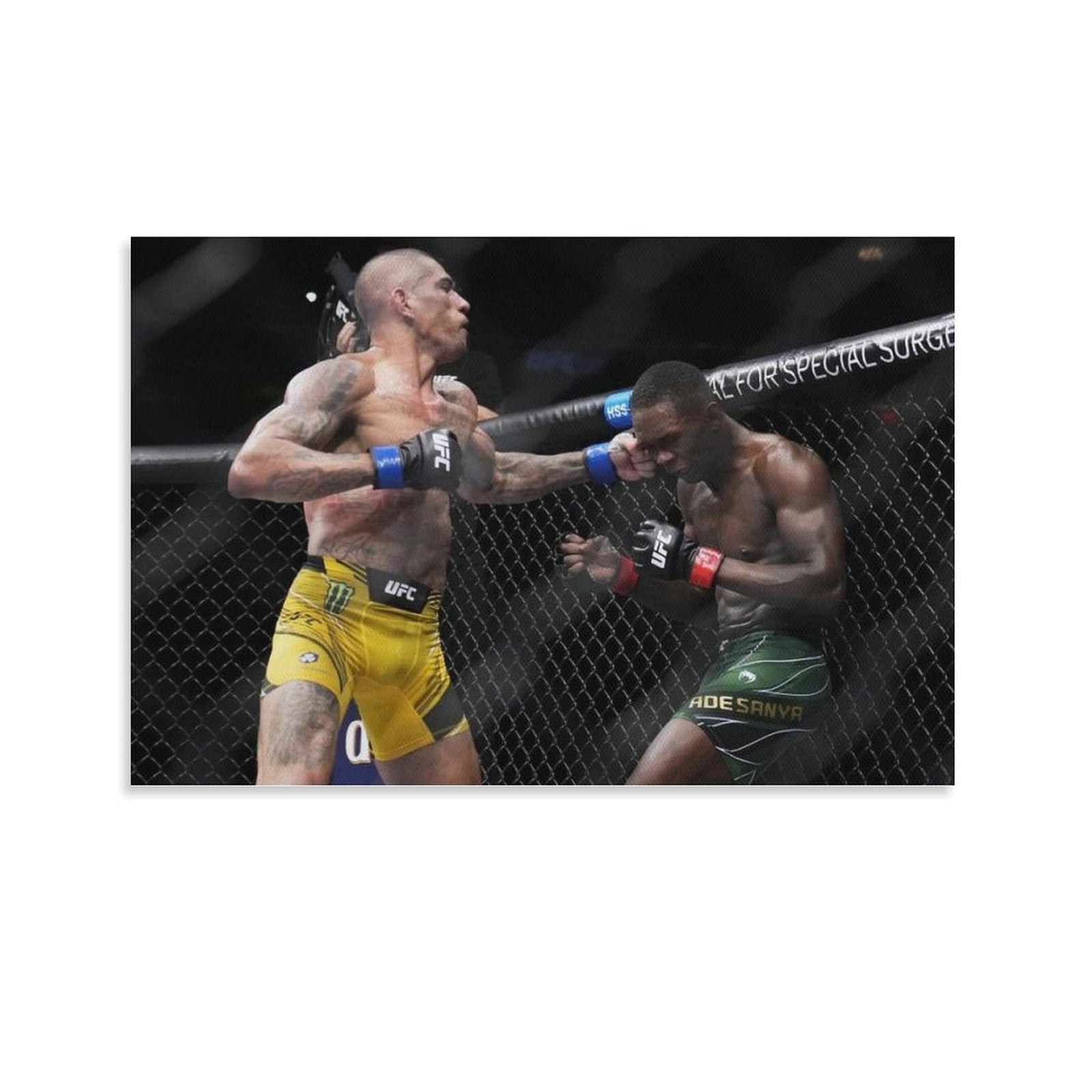 Alex Pereira Battle Poster Wall Art Poster Gifts Bedroom Prints Home ...