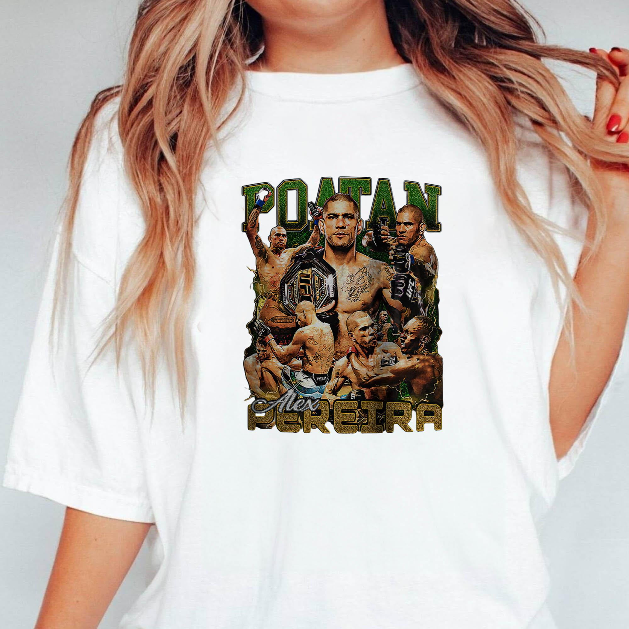 Alex Pereira Poatan Stone Hand Graphic Style MMA Fighter Fan Unisex T ...