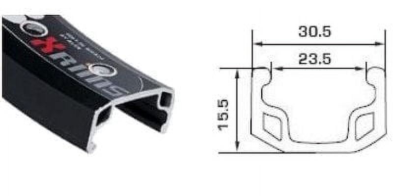 Alex Rims Y303 26X1.50-1.75" Alloy Rim 36H A/V Silver - Walmart.com