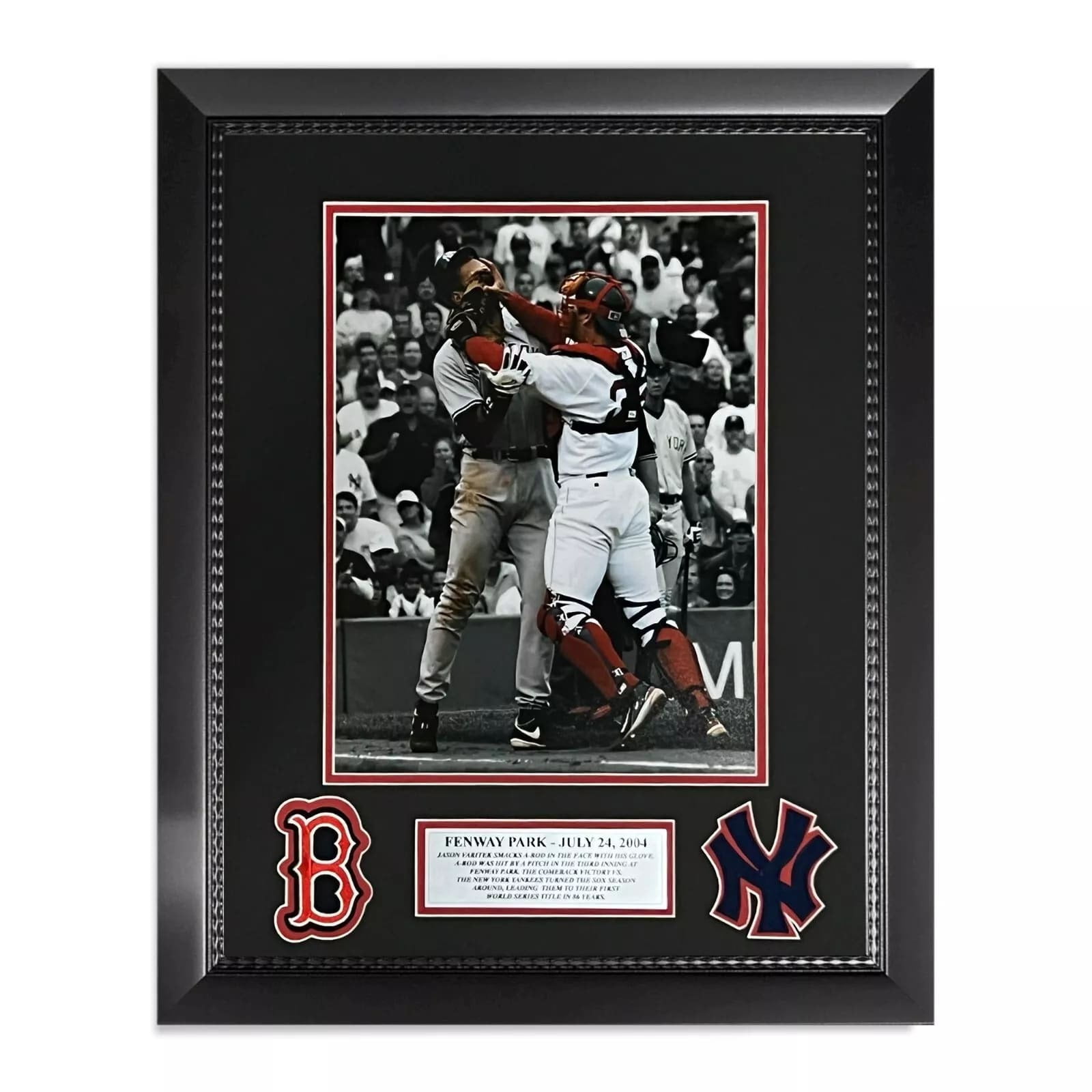Alex Rodriguez Jason Varitek "Brawl" Unsigned Photo Framed to 16x20 ...