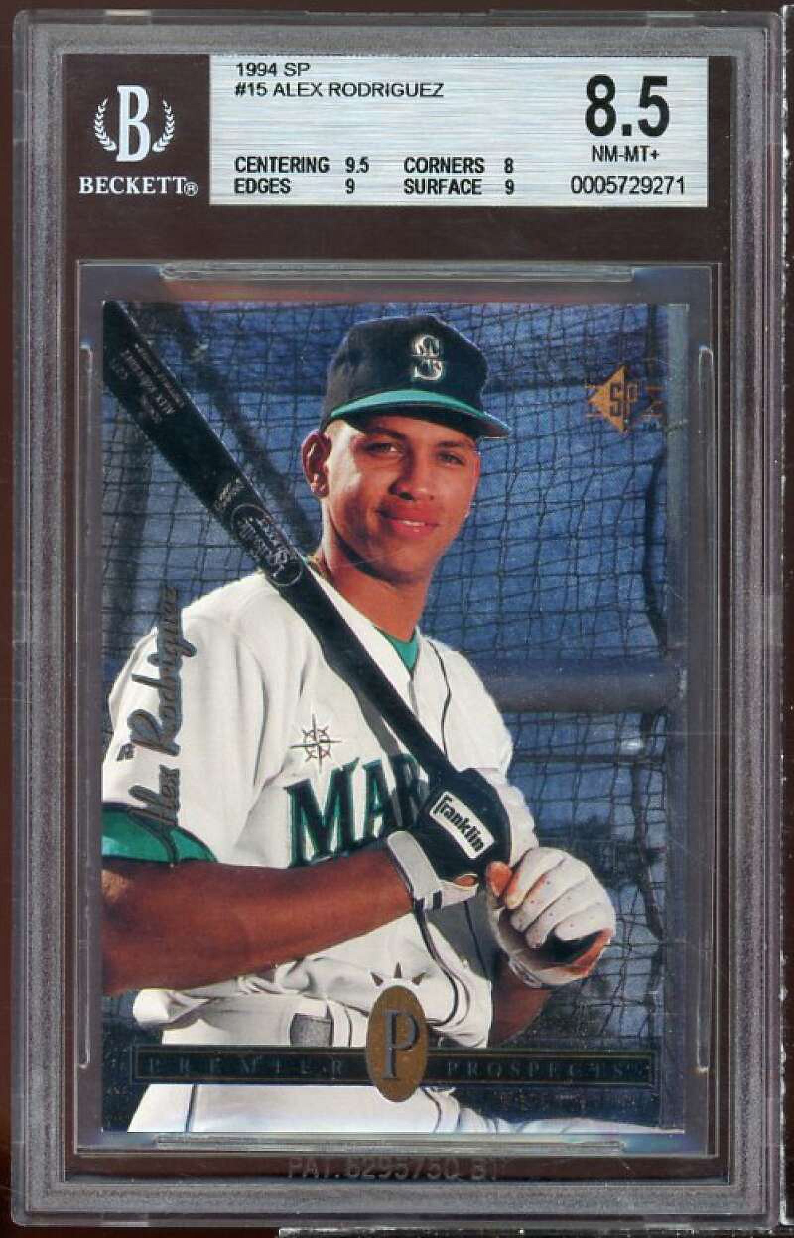Alex Rodriguez Rookie Card 1994 SP #15 BGS 8.5 (9.5 8 9 9) - Walmart.com