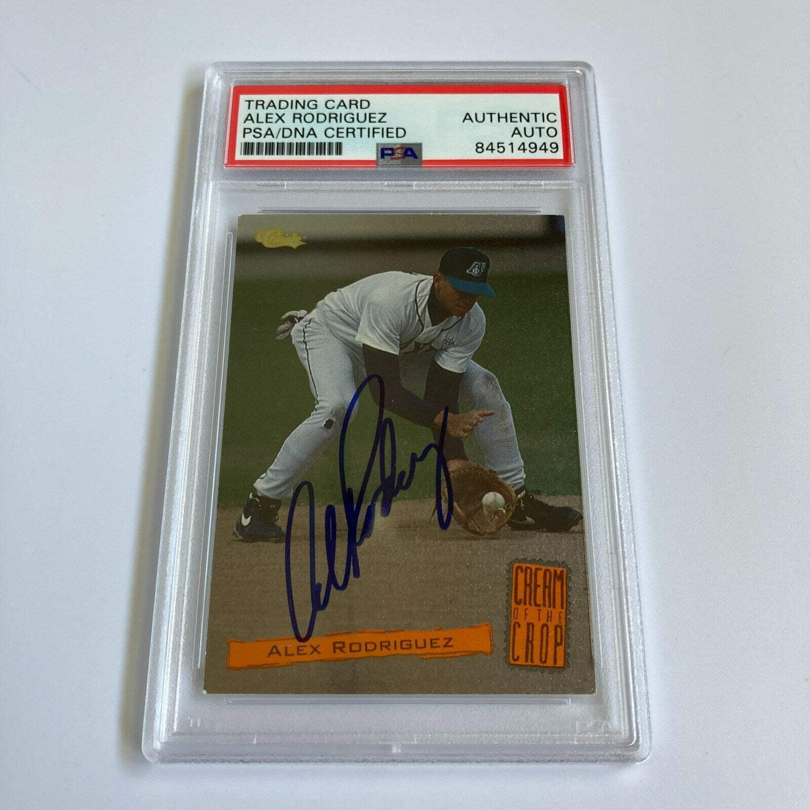 Alex Rodriguez Signed Autographed 1994 Classic RC Rookie Baseball Card ...