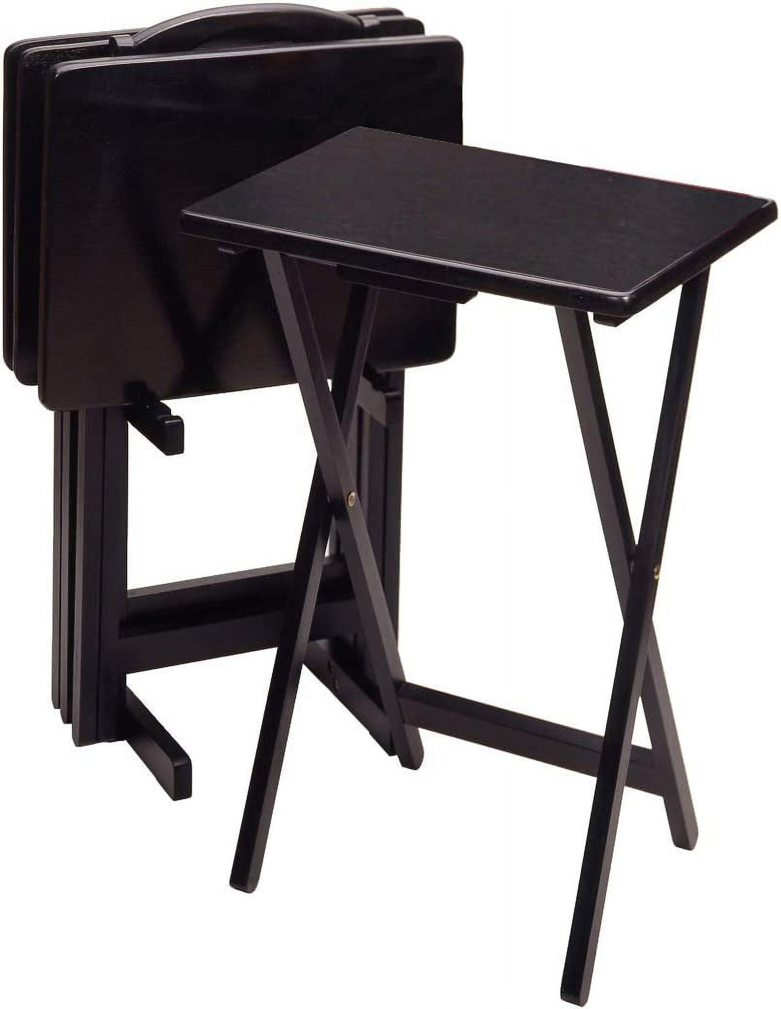 Alex TV Tables, Black - Walmart.com