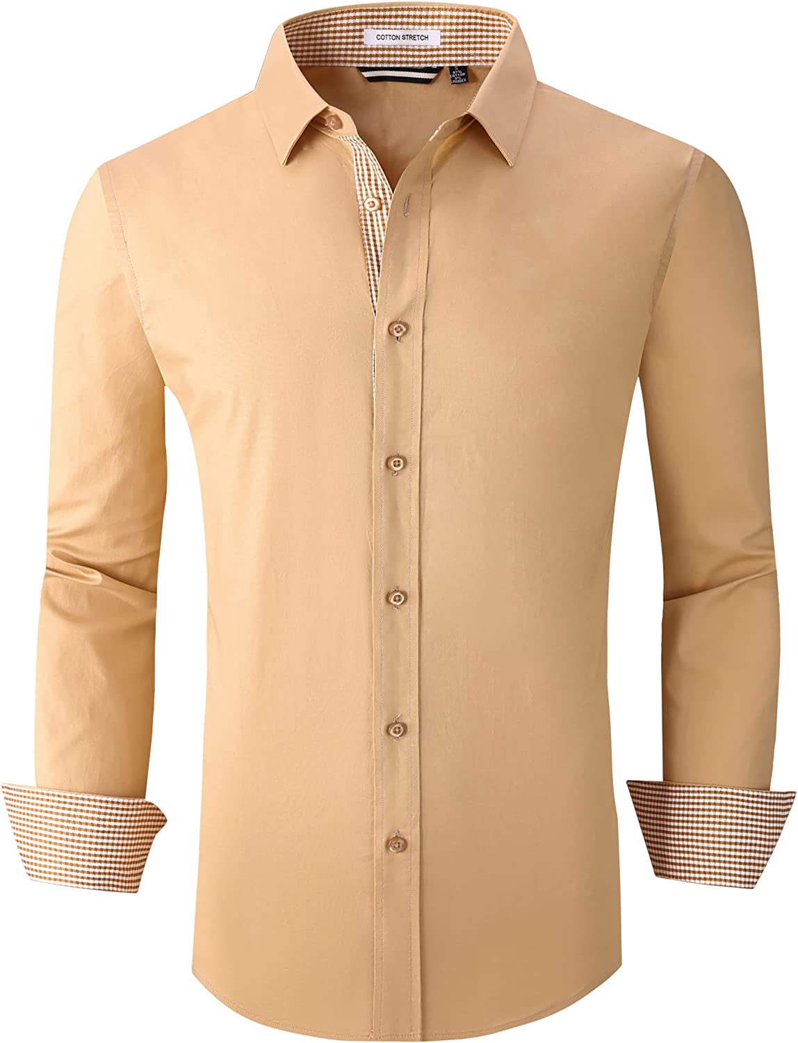 Alex Vando Mens Dress Shirts Regular Fit Long Sleeve Stretch Business