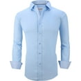 Alex Vando Mens Dress Shirts Regular Fit Long Sleeve Stretch Business