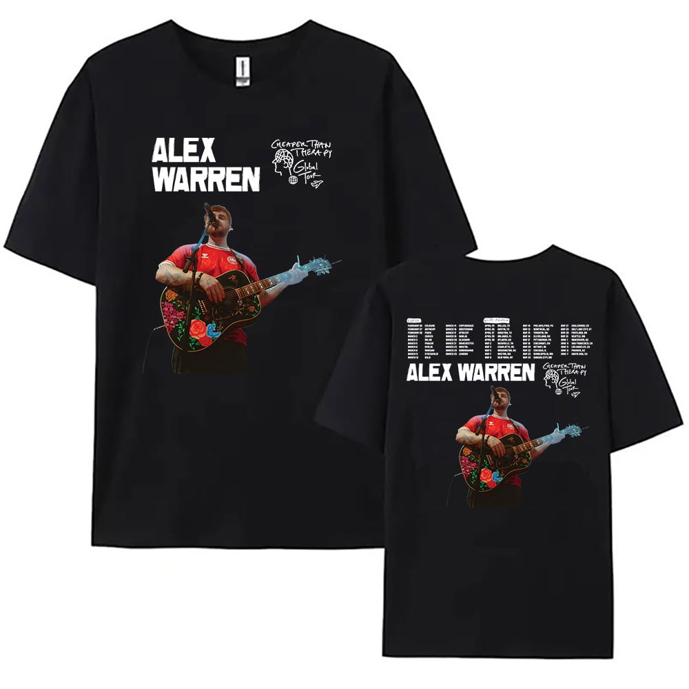 Alex Warren Merch Cheaper Than Therapy Tour 2025 Printing Tshirts ...