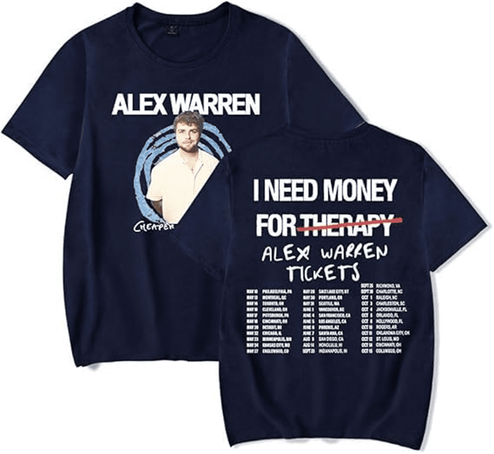Alex Warren Merch T-Shirt Men/Women Streetwear T-Shirt Shirt Short ...