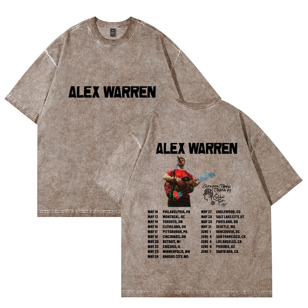 Alex Warren Merch T-Shirt Summer Crew Neck Short Sleeve T-Shirt Unisex ...