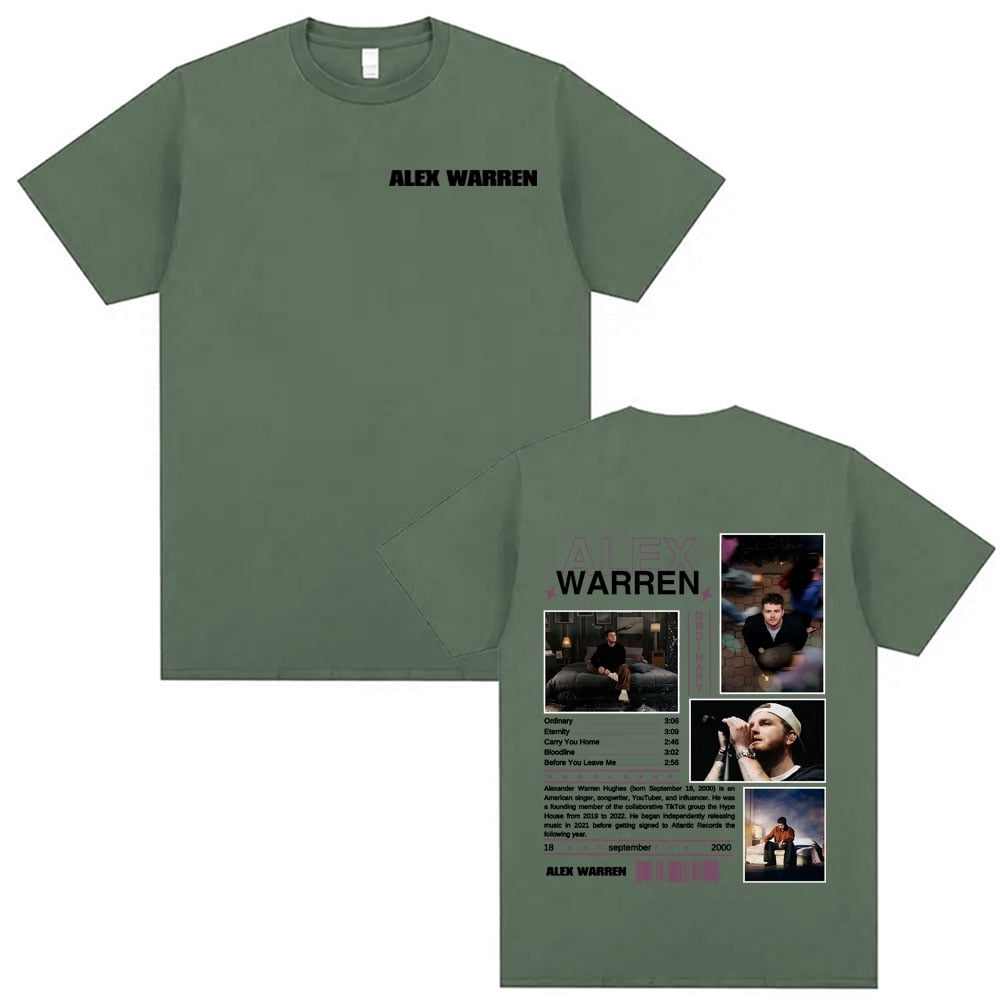 Alex Warren Ordinary Tour 2025 Merch Unisex Oversized Soft Cotton ...