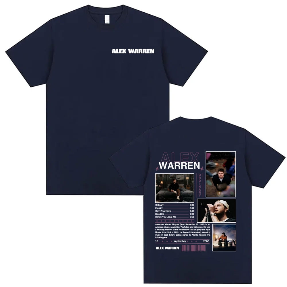 Alex Warren Ordinary Tour 2025 Merch Unisex Oversized Soft Cotton ...