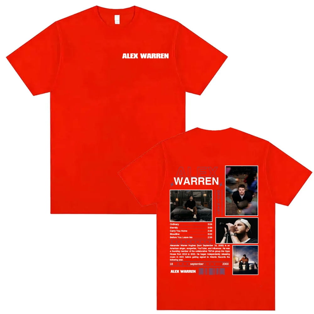Alex Warren Ordinary Tour 2025 Merch Unisex Oversized Soft Cotton ...