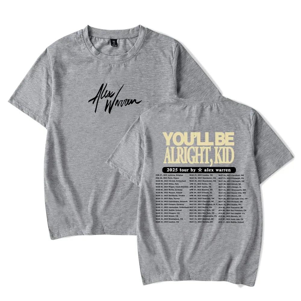 Alex Warren Singer Pop Print T-Shirts, Cheaper Than Therapy Tour 2025 ...