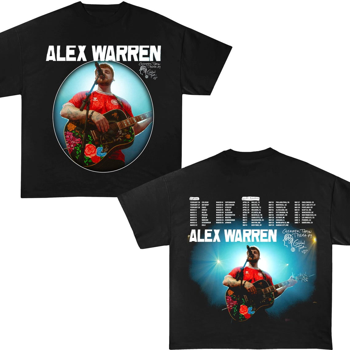 Alex Warren T shirt, Tour 2025 Music Alex Warren tee Alex Warren tour ...