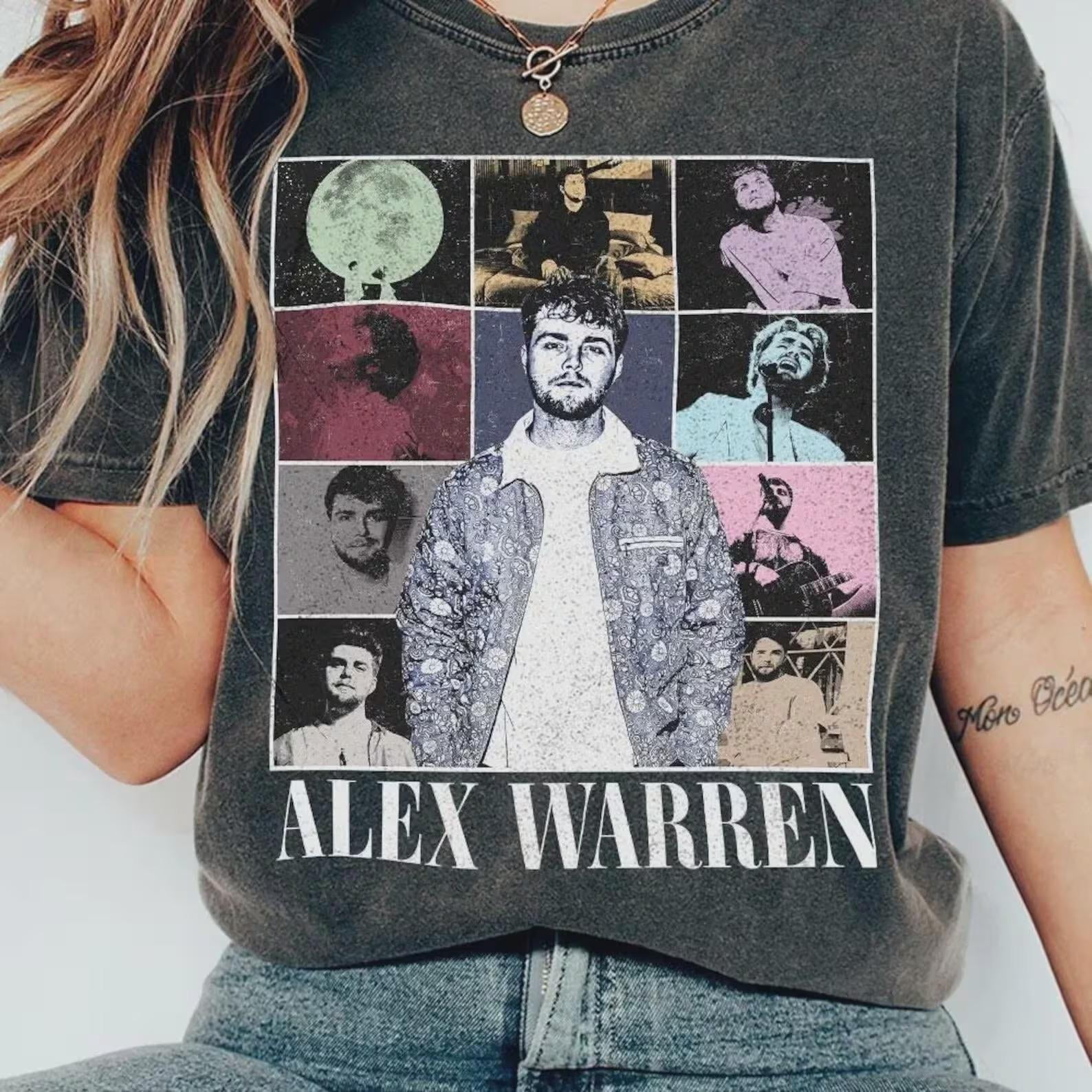 Alex Warren Tour 2025 Vintage Graphic Tee - Official Concert Merch ...