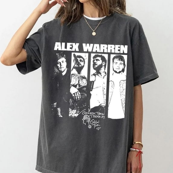 Alex Warren Tour 2025 Vintage Shirt, Alex Warren Graphic Shirt Fan Gift ...