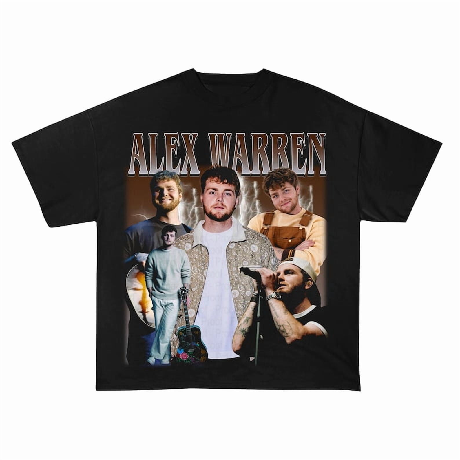 Alex Warren Tour 2025 Vintage Shirt, Alex Warren Merch,Black Color,Size ...