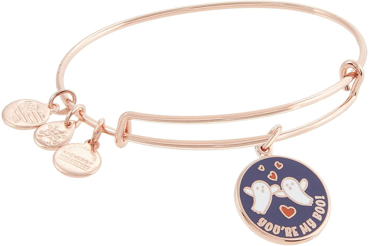 Alex and Ani Color Infusion You're My Boo! Bangle Bracelet Shiny Rose ...