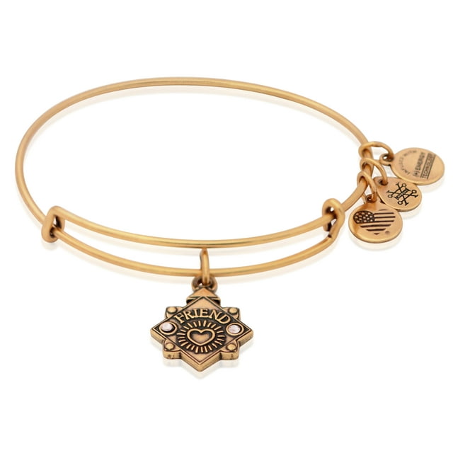 Alex and Ani Friend Charm Bangle Bracelet 2018 - Rafaelian Gold - A18BILY14RG - Walmart.com