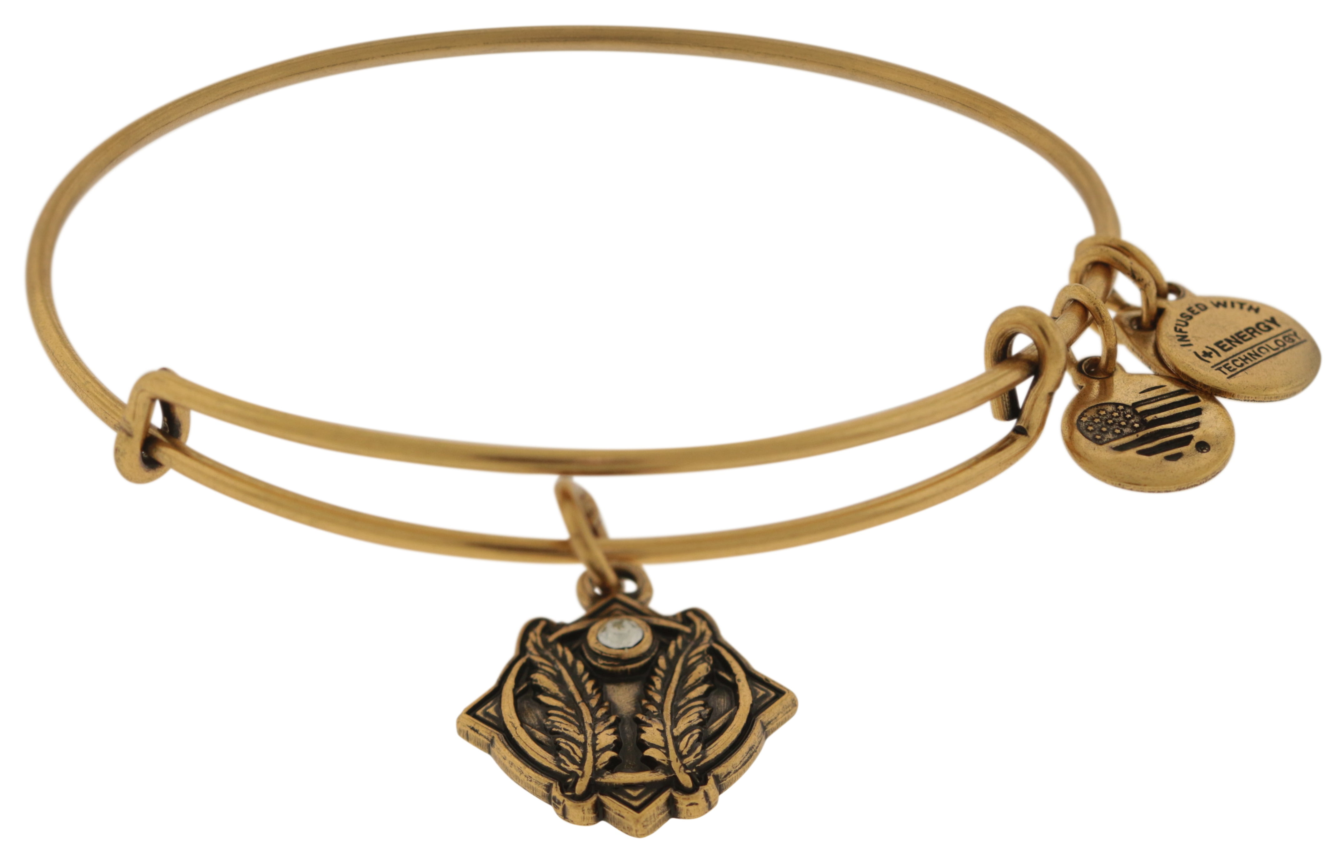 Alex and Ani Godspeed II Bangle Bracelet Rafaelian Gold Finish With Box and Card - Walmart.com