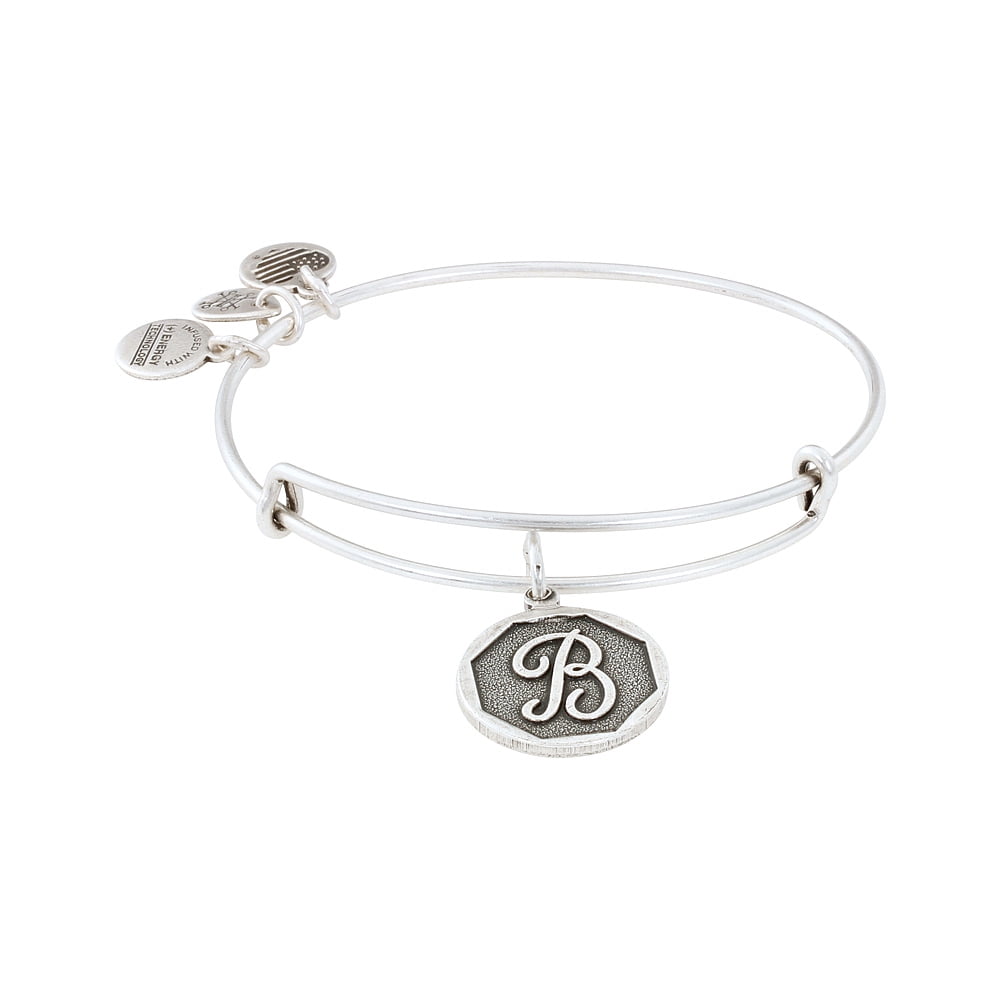 Alex and Ani Initial Expandable Wire Bangle Bracelet, 2.5" - Walmart.com
