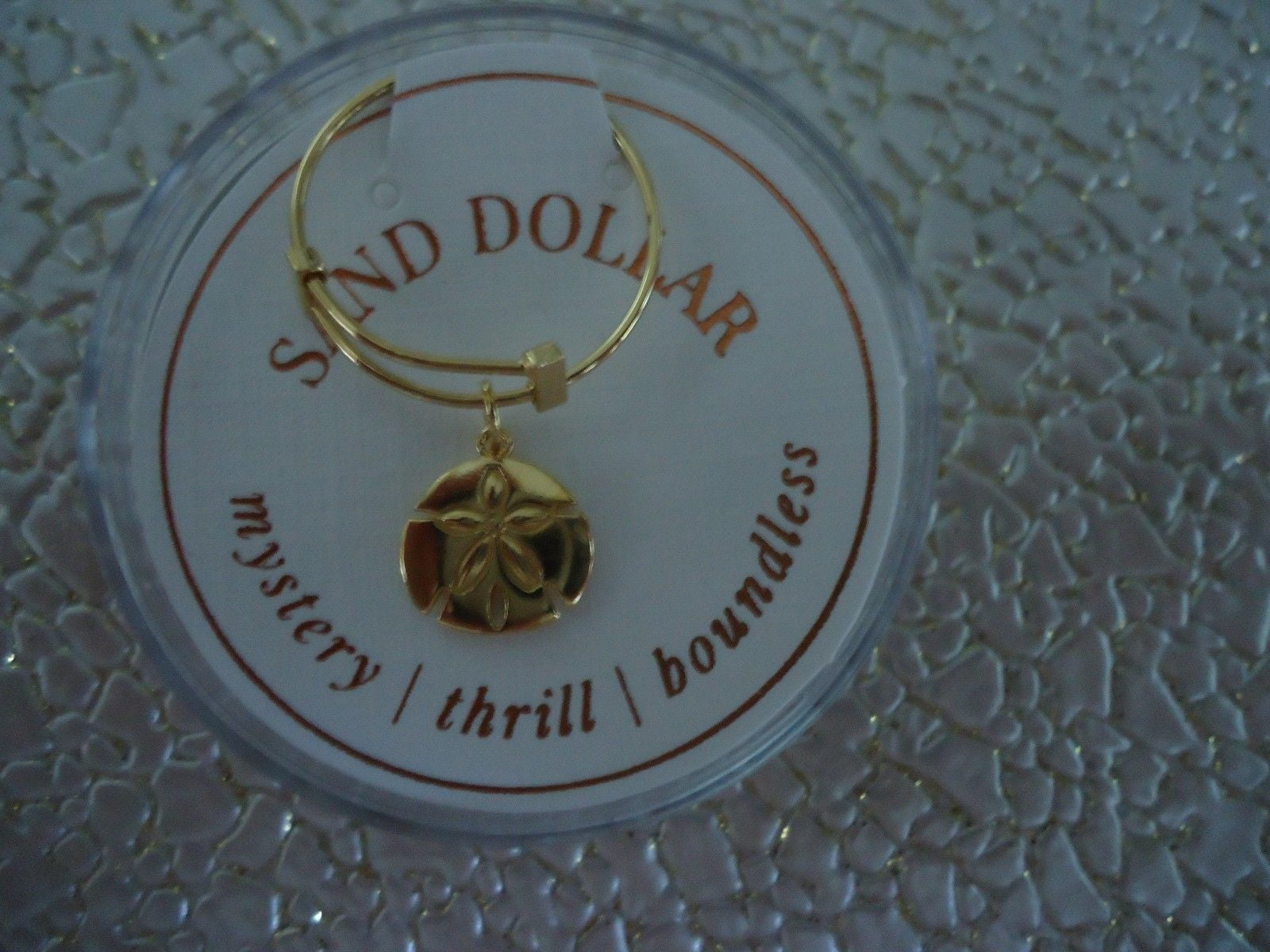 Alex and Ani SAND DOLLAR Expandable Wire Ring 14K Gold Plated New ...