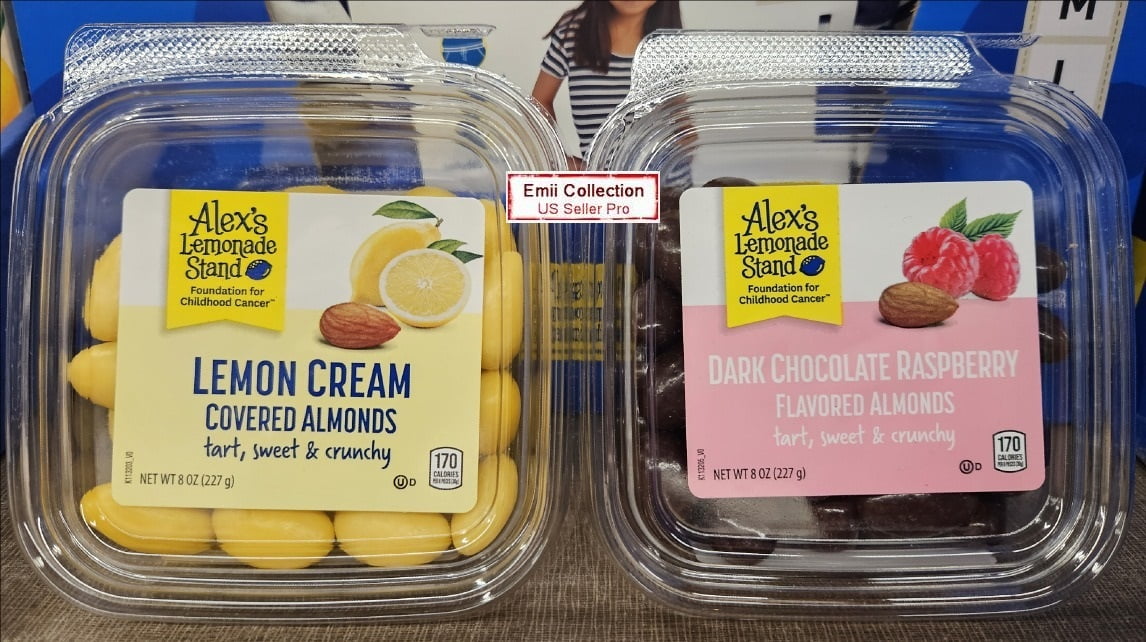 Alex’s Lemonade Stand Lemon Cream Covered Almonds and Dark Chocolate ...