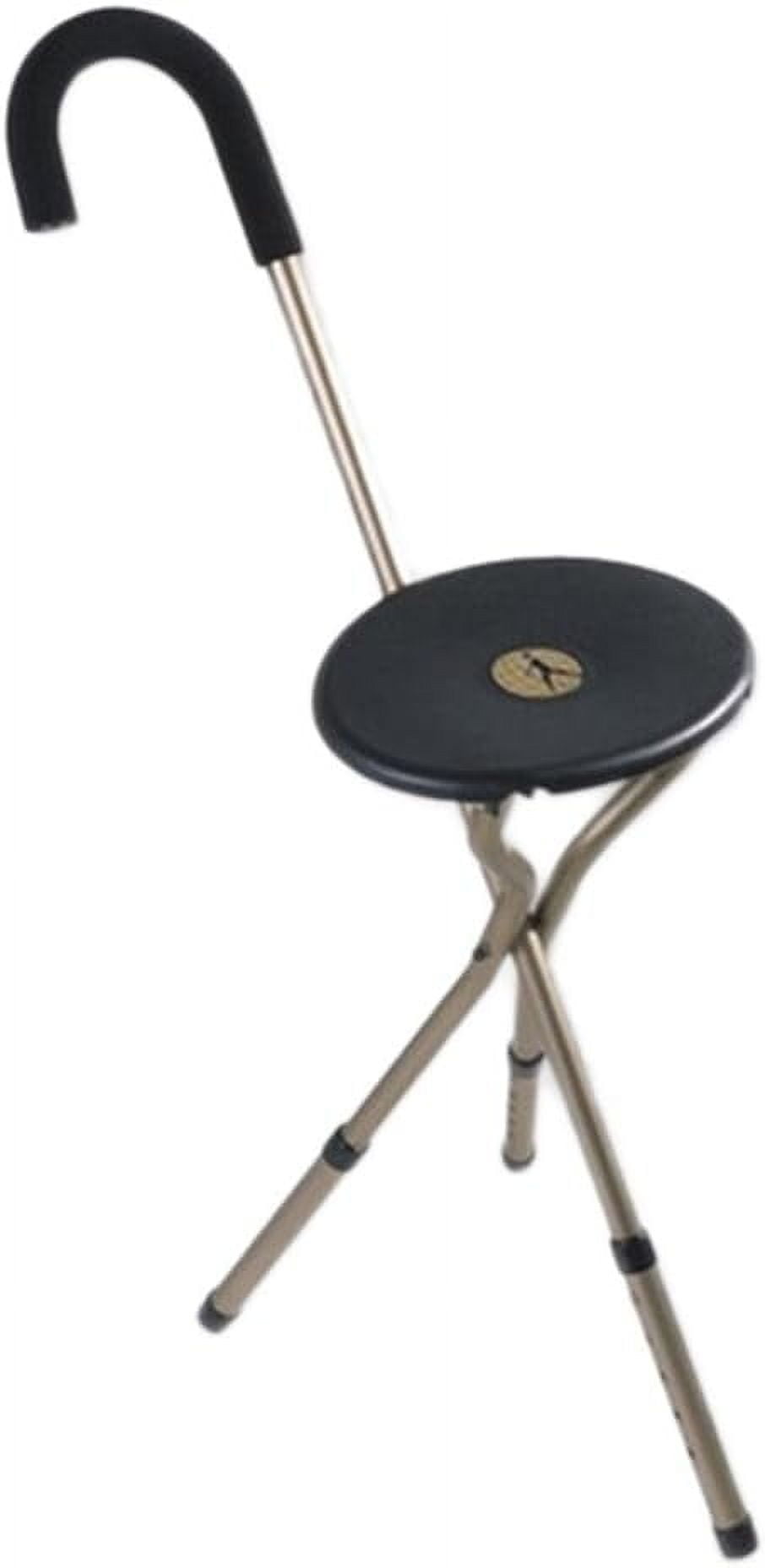 AlexOrthopedic Tri-Seat Cane with Black Seat Adjusts from 18" to 22 ...