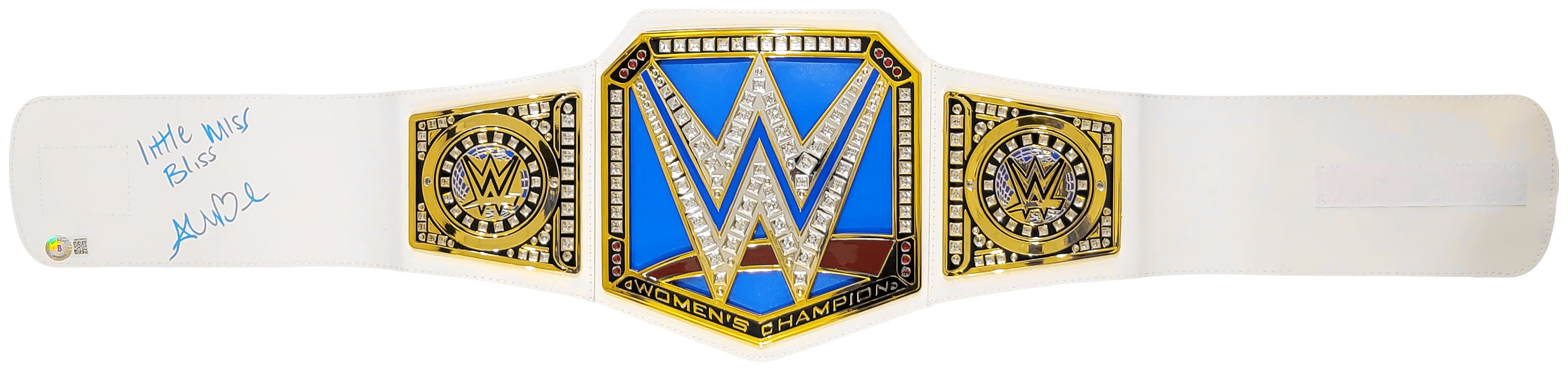 Alexa Bliss Autographed Blue & Gold WWE Belt "Little Miss Bliss ...