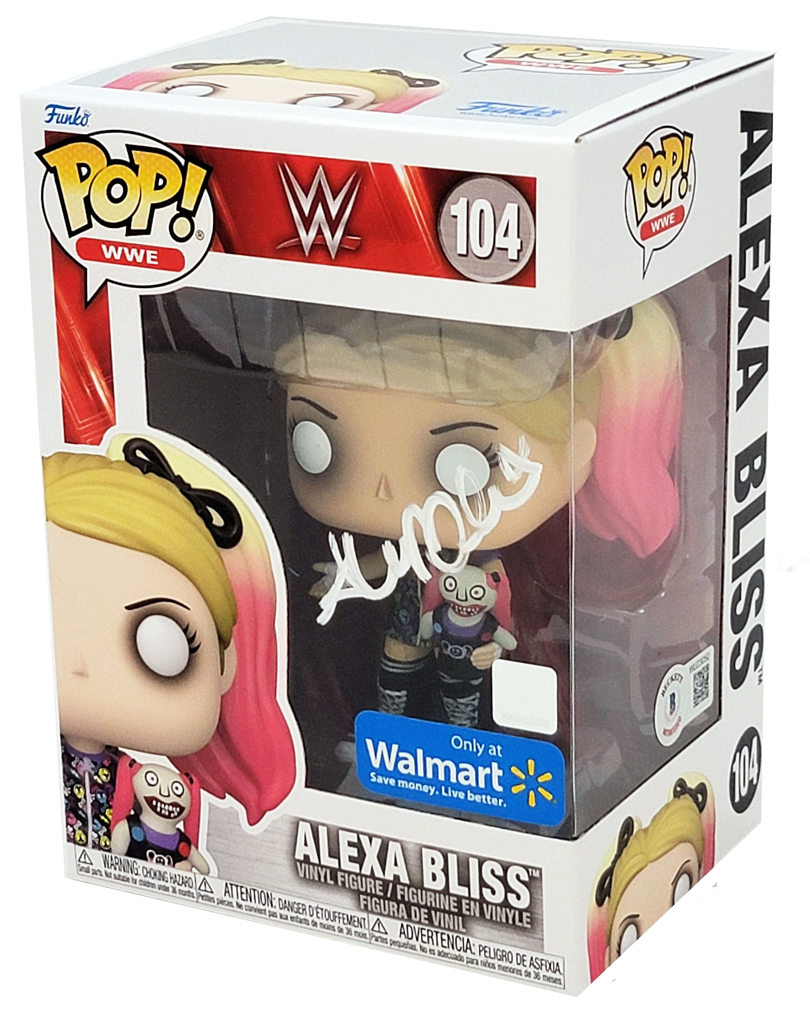 Alexa Bliss Autographed Funko Pop #104 Vinyl Figurine Beckett BAS ...