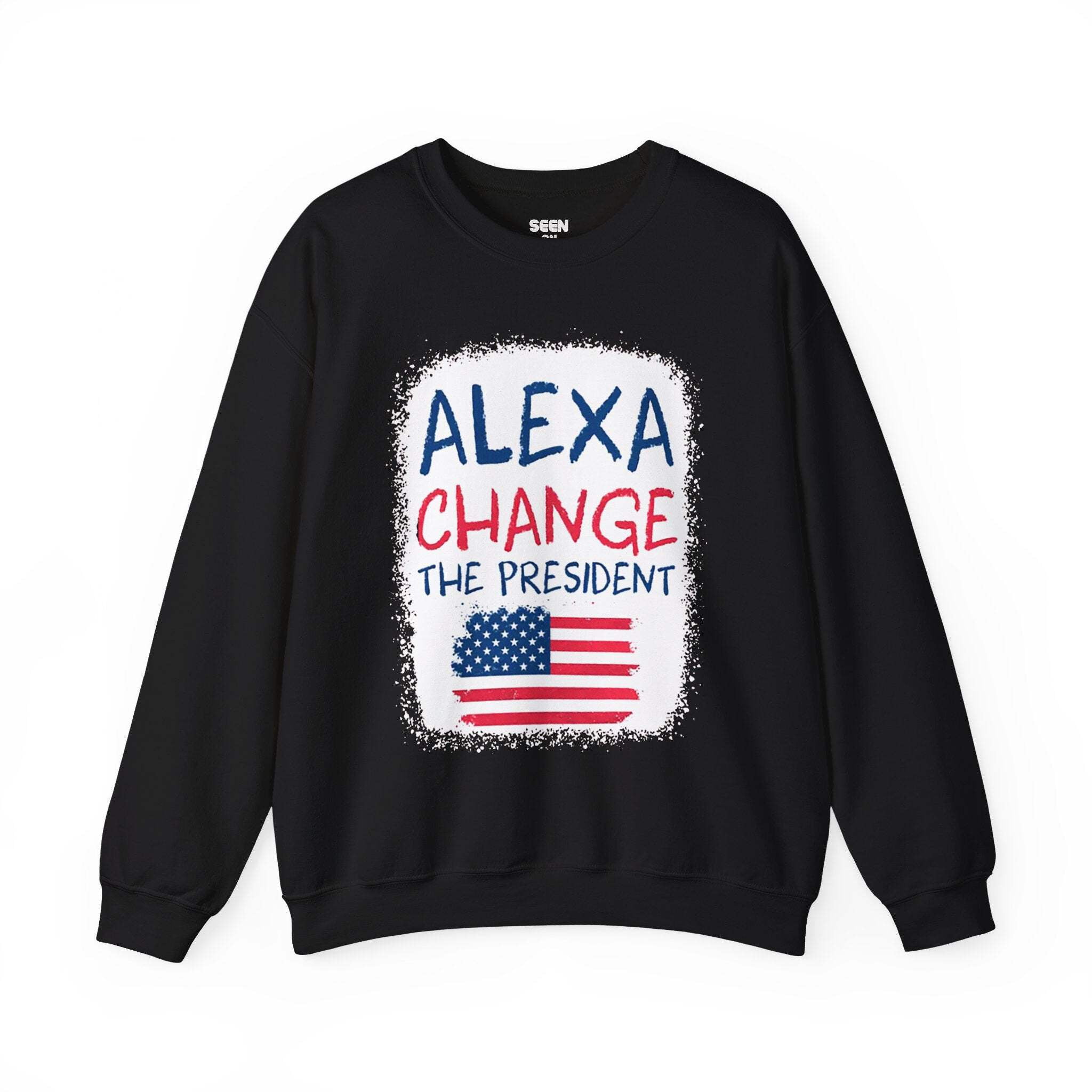 Alexa, Change The President Crewneck Sweater | Funny Decision 2024 ...