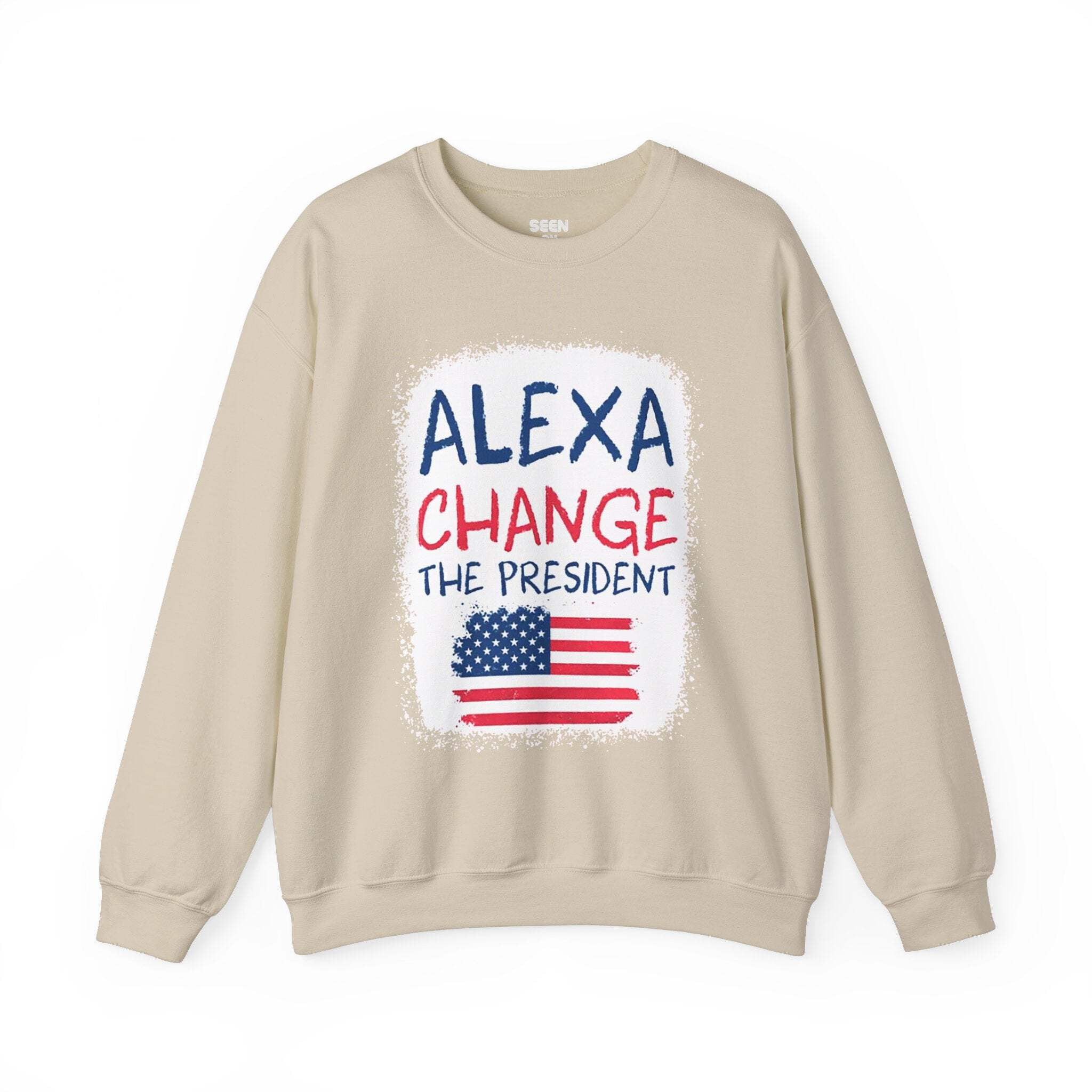 Alexa, Change The President Crewneck Sweater | Funny Decision 2024 ...