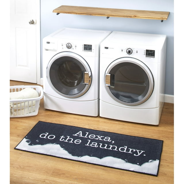 Alexa Do The Laundry - Novelty Accent Laundry Room Floor Rug - Walmart.com
