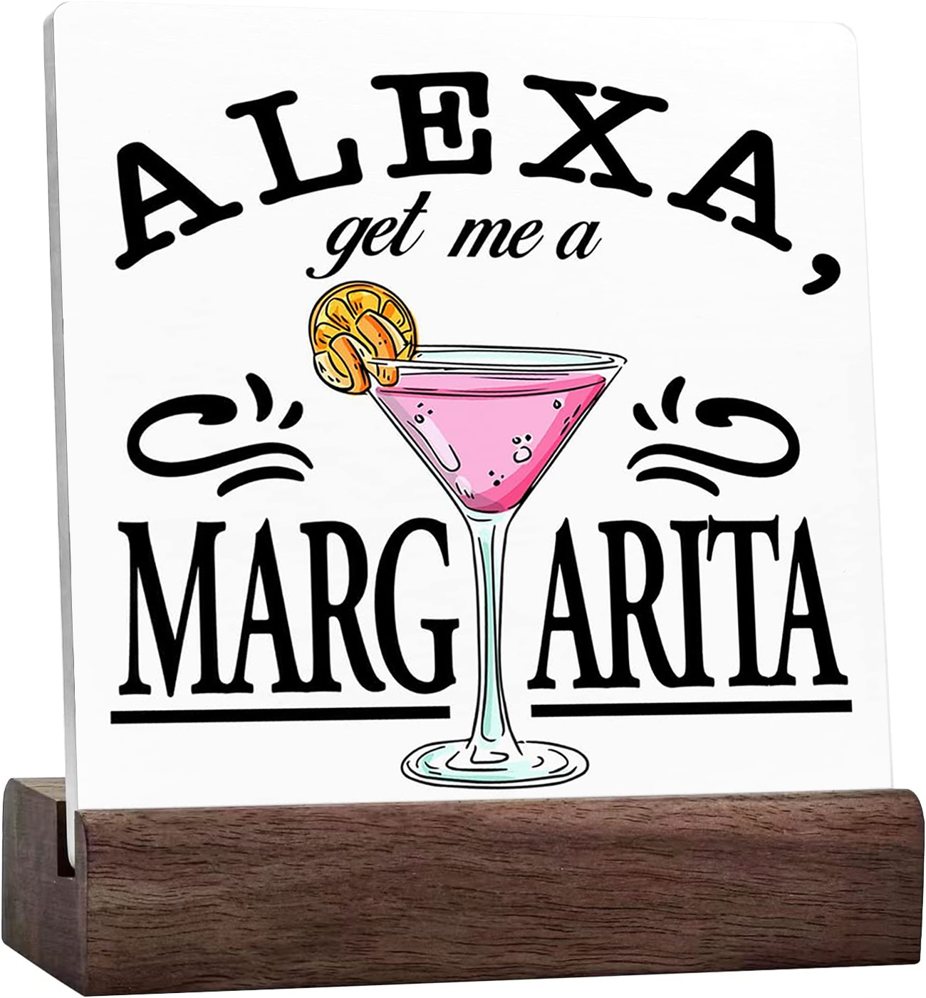 Alexa Get Me Ceramic Table Plaque Motto Desk Decorations for Home ...