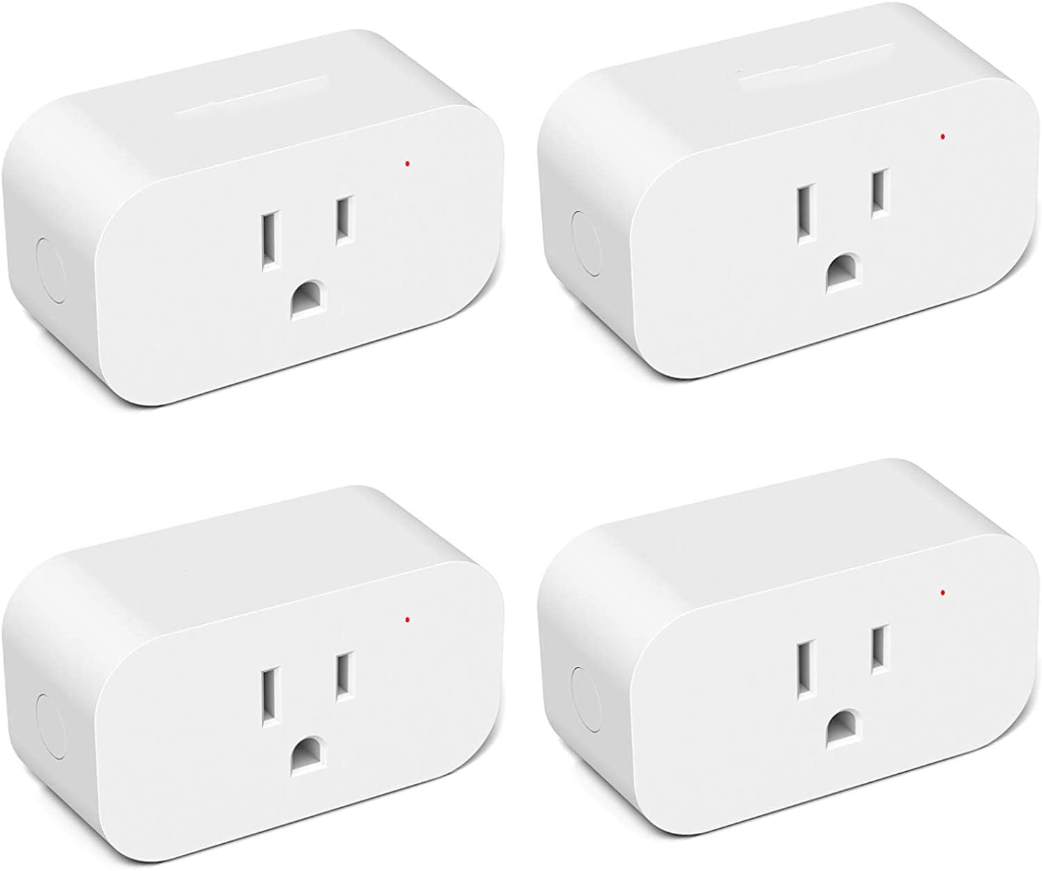 EXTFIT Alexa Smart Plug 4 Pack, 1800W 15A WiFi Outlet, 7 Day Timer ...