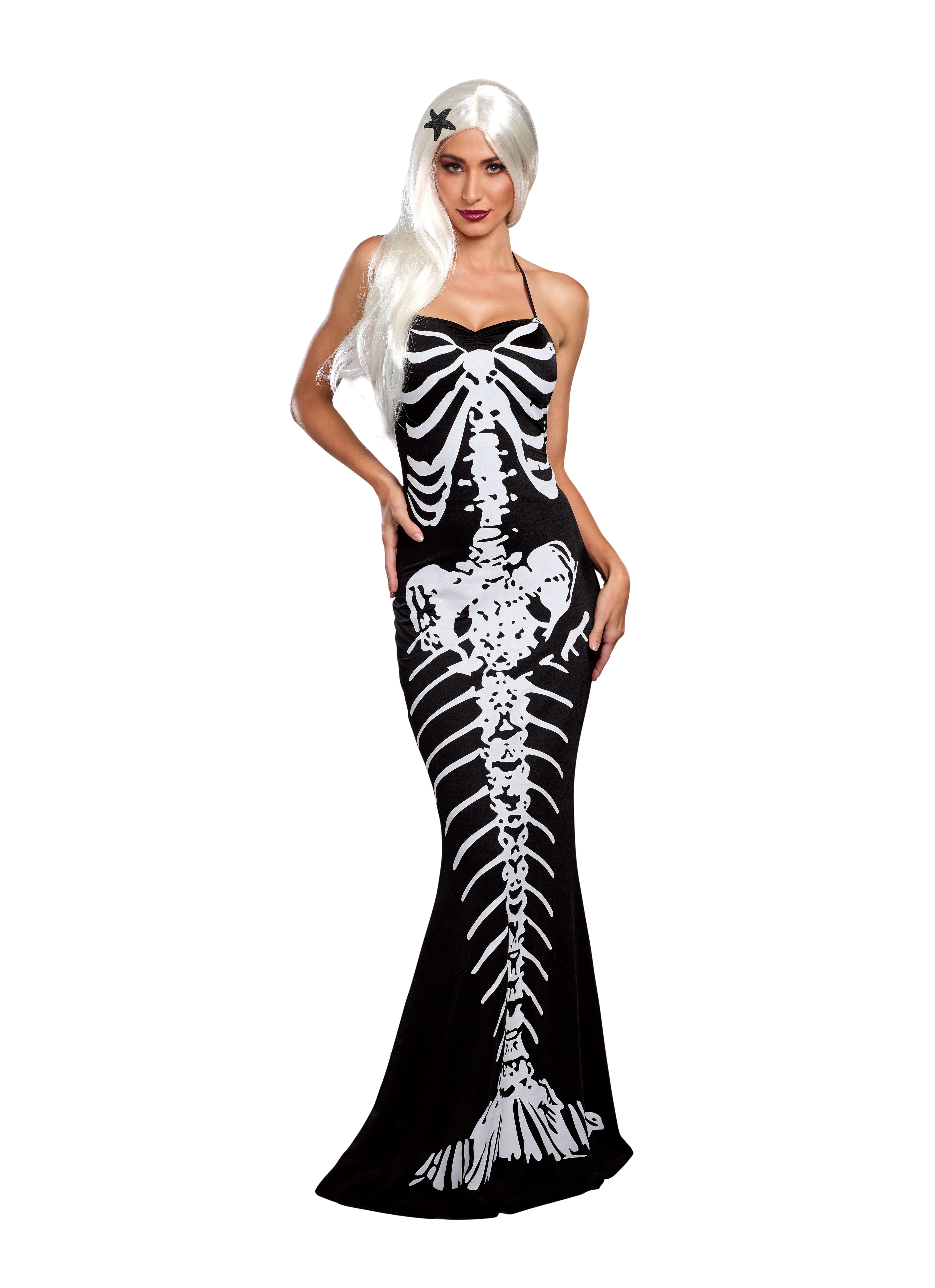 Alexa by Dreamgirl Women's Shell No Mermaid Skeleton Costume - Walmart.com