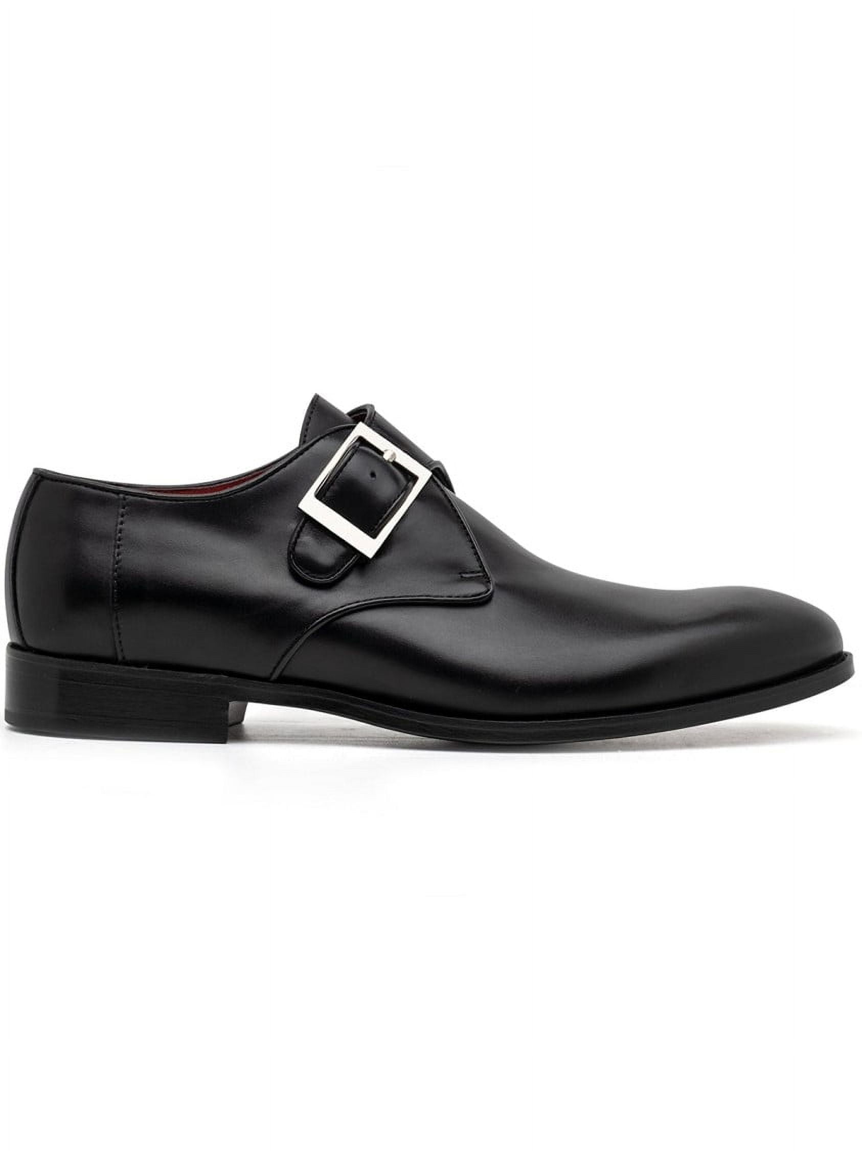 Alexander 1910 Monk Strap - Black Buckle Black (Men's) - Walmart.com