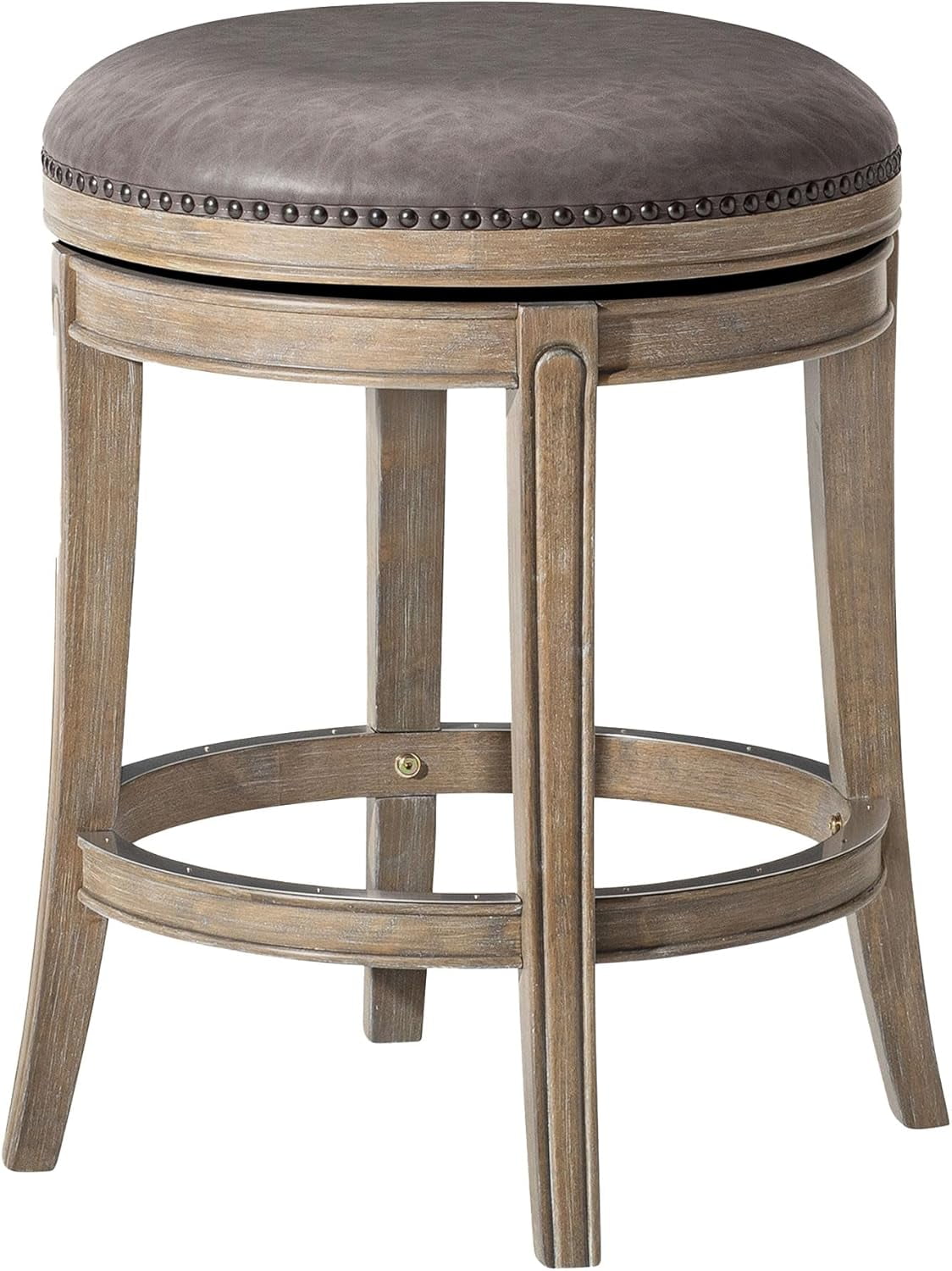 Alexander 31 Inch Tall Bar Height Rotating Backless Barstool in ...