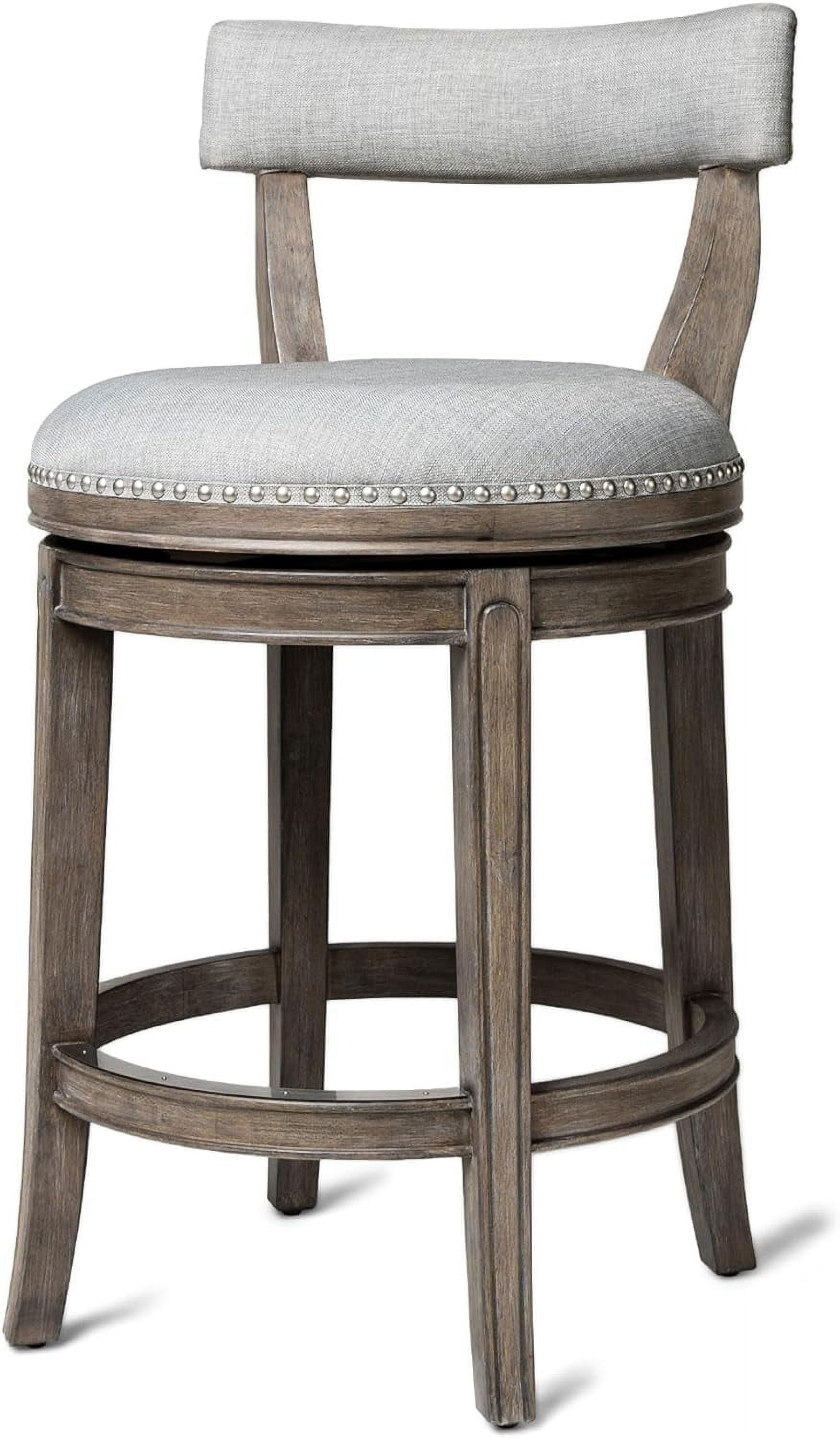 Alexander 31 Inch Tall Bar Height Rotating Low Back Barstool in ...