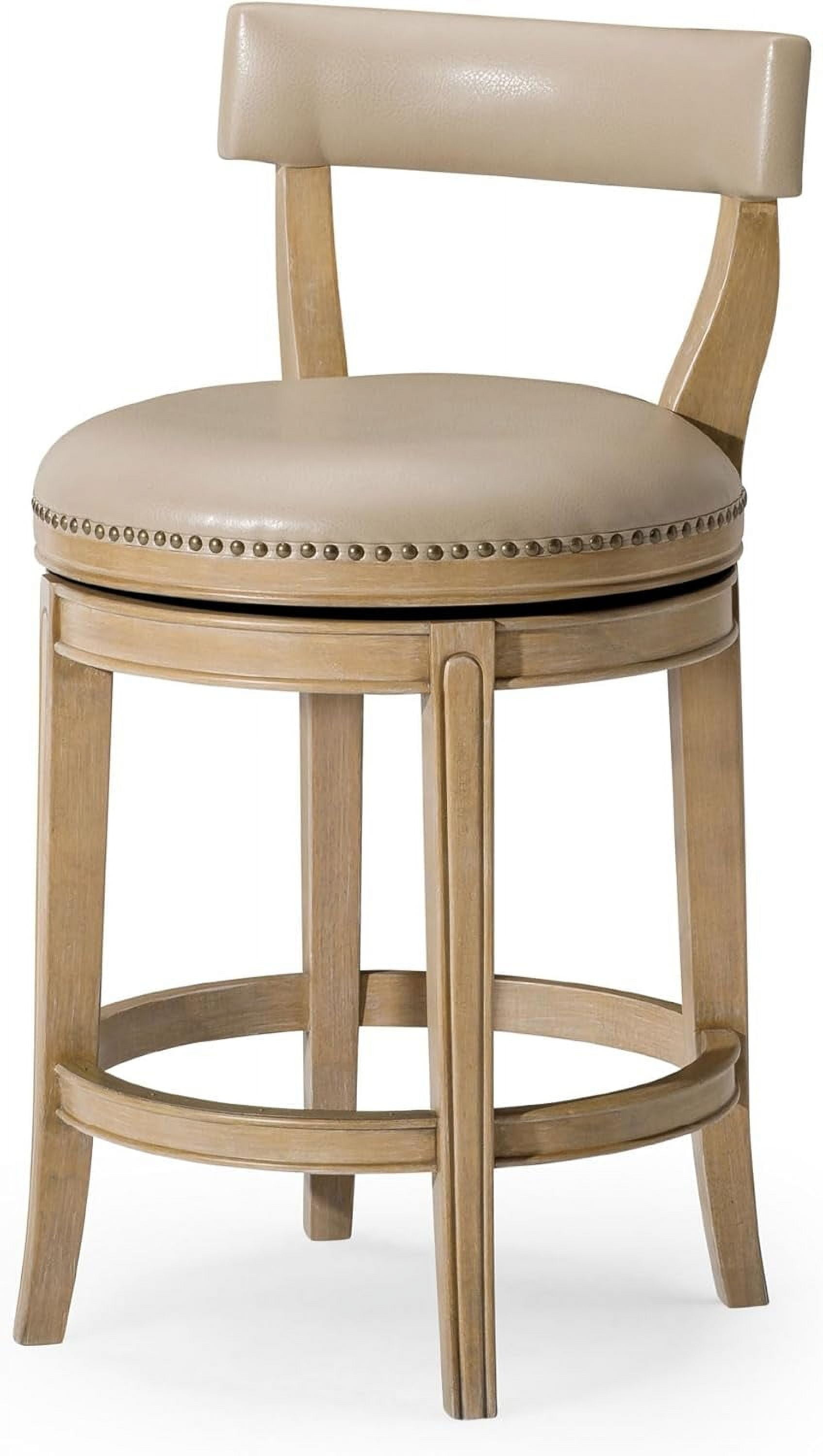 Alexander 31 Inch Tall Bar Height Rotating Low Back Barstool in ...