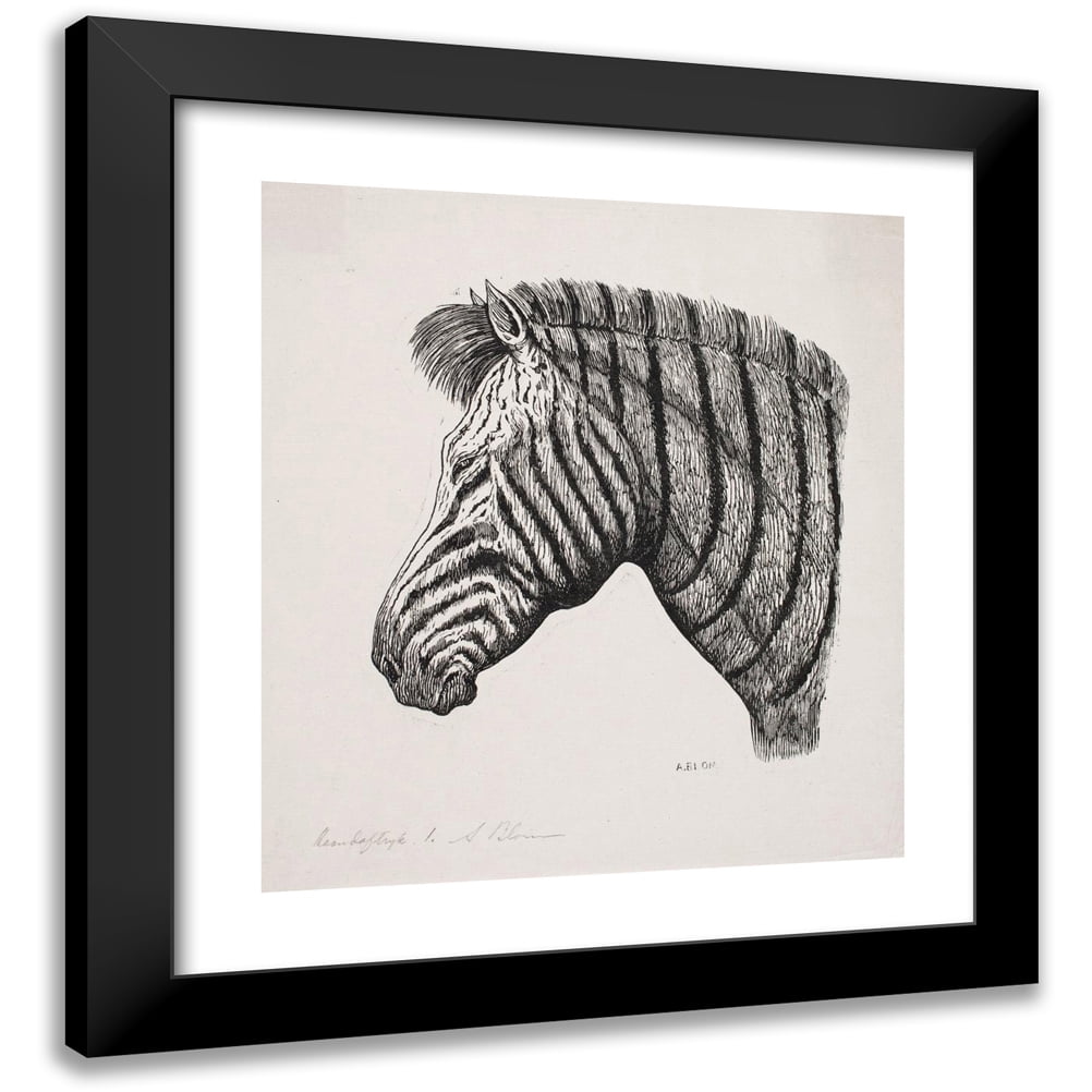 Alexander Blom 15x16 Black Modern Framed Museum Art Print Titled - Head ...