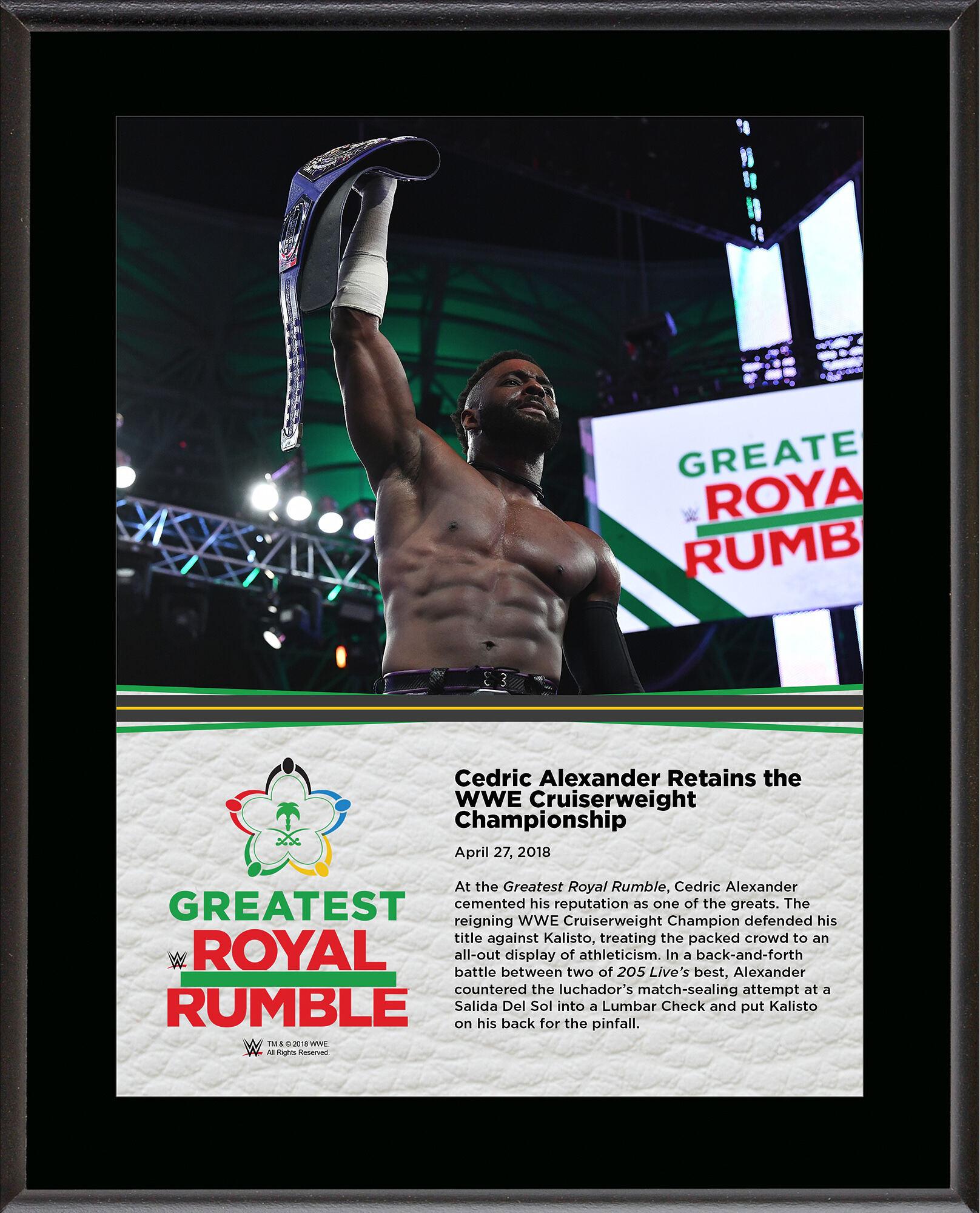 Alexander, Cedric (greatest Royal Rumble)10x13 Plaque(subl) - Walmart.com