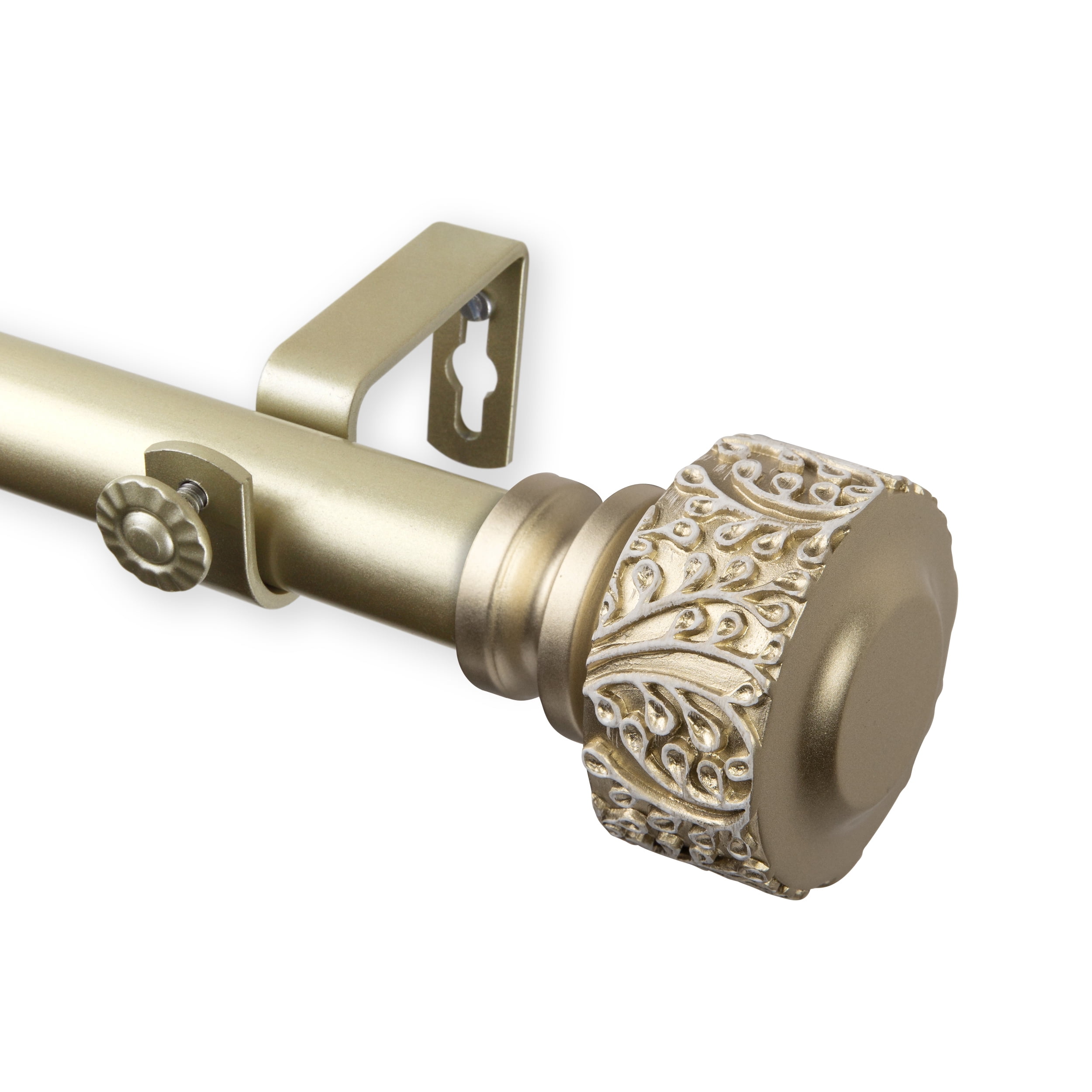 Alexander Curtain Rod 1 inch 66-120 inch - Light Gold - Walmart.com
