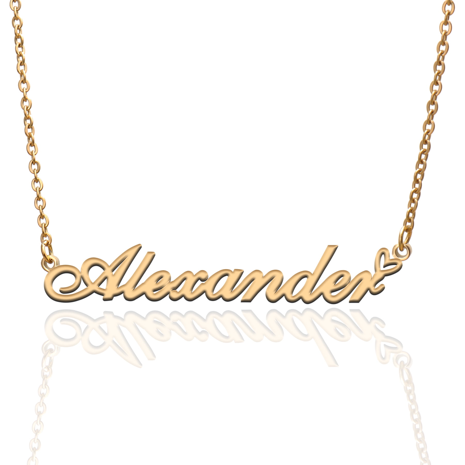 Alexander Custom Name Necklace Customized Personalized Plated Name ...