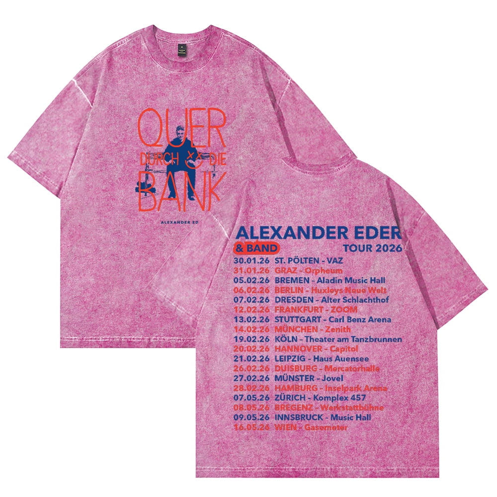 Alexander Eder Quer durch die Bank Tour 2026 Merch Cotton Vintage Wash ...