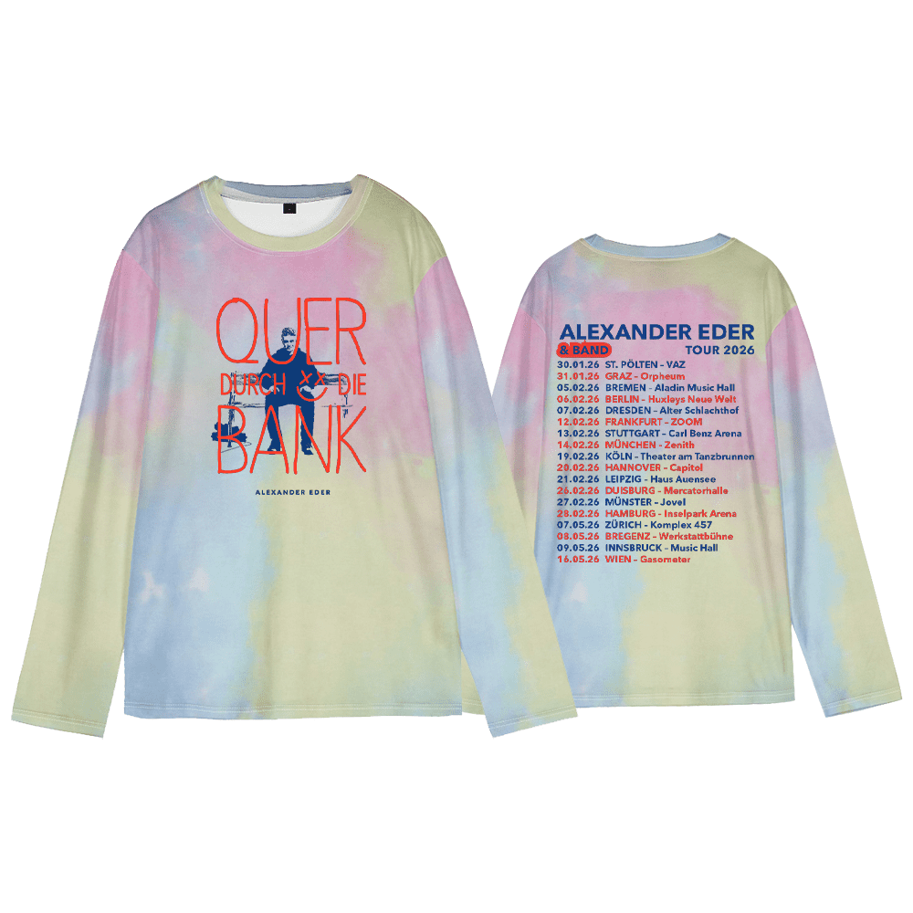 Alexander Eder Quer durch die Bank Tour 2026 Merch Long-Sleeved Tee ...