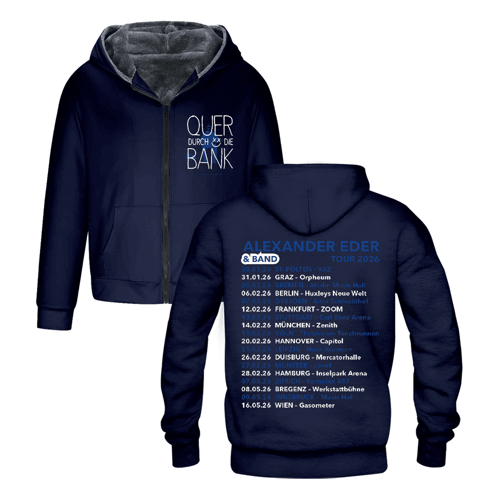 Alexander Eder Quer durch die Bank Tour 2026 Merch Men's Full Zip ...