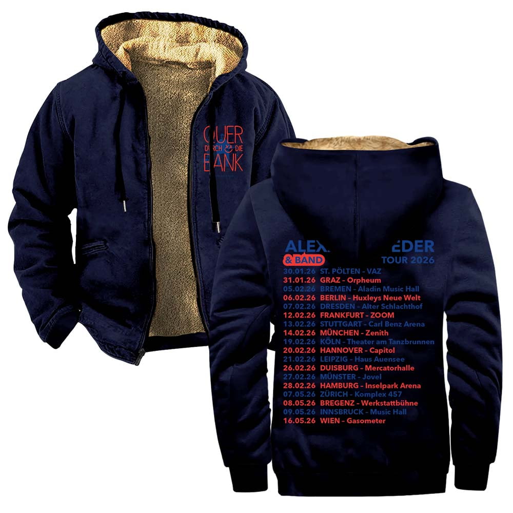 Alexander Eder Quer durch die Bank Tour 2026 Merch Zipper Hoodies Women ...