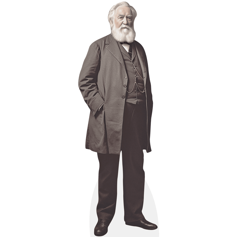 Alexander Graham Bell (Suit) Mini Cardboard Cutout Standee - Walmart.com