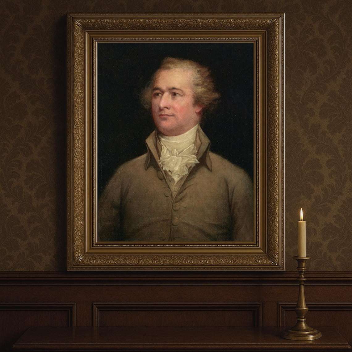 Alexander Hamilton Portrait Vintage Founding Father Art Poster Home ...