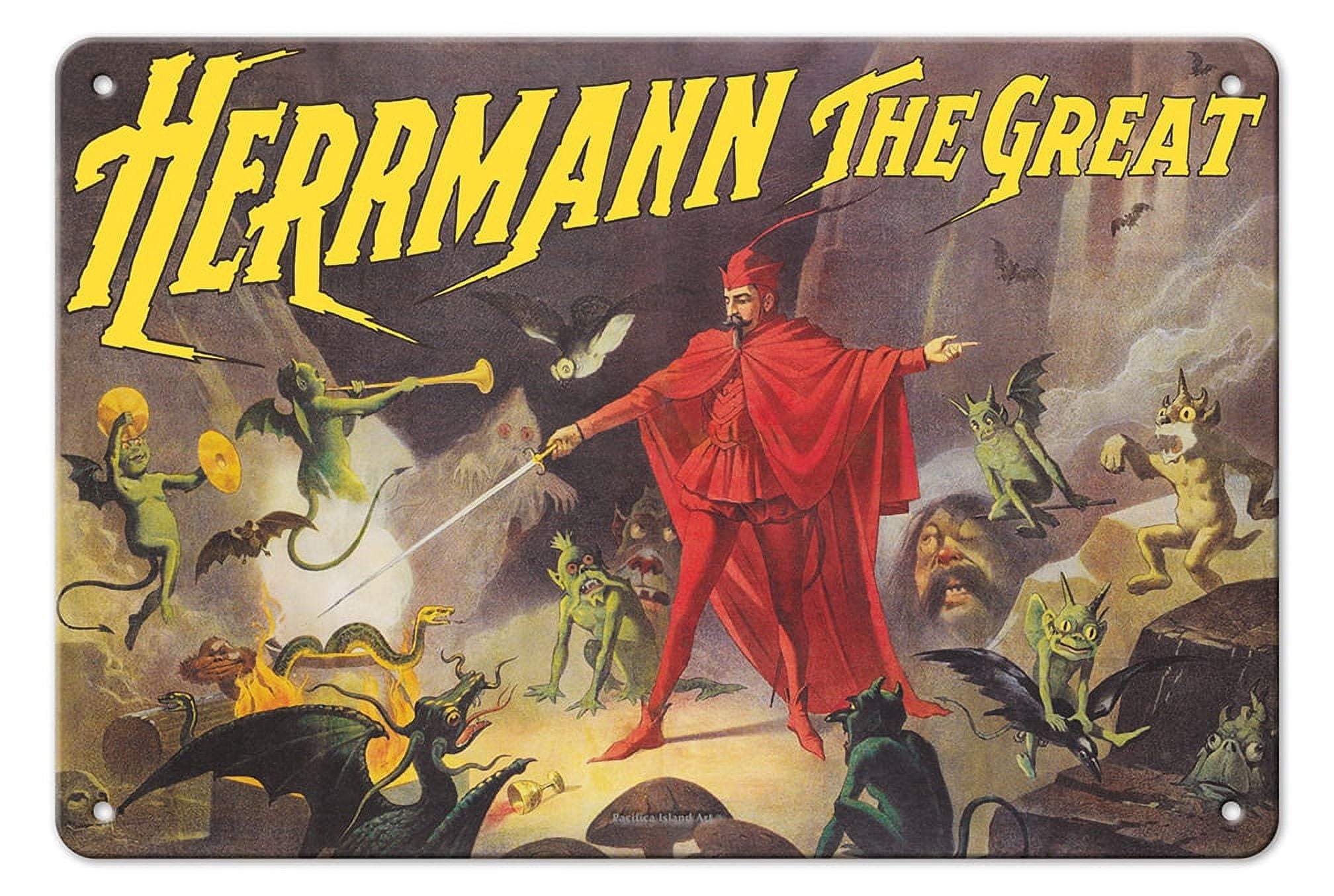 Alexander Herrmann The Great Magician - Vintage Magic Poster c.1885 - 8 ...